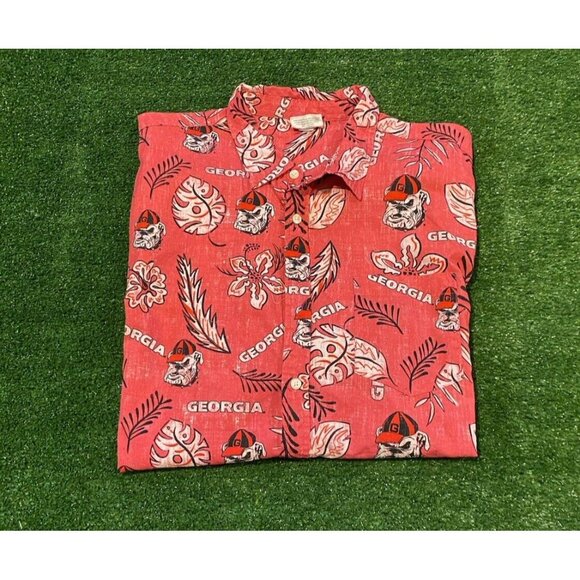 Wes and Willy | Shirts | Georgia Bulldogs Shirt Extra Large Hawaiian ...